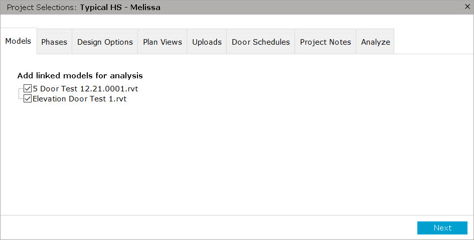 Analyze process with linked models | Openings Studio Knowledge Base